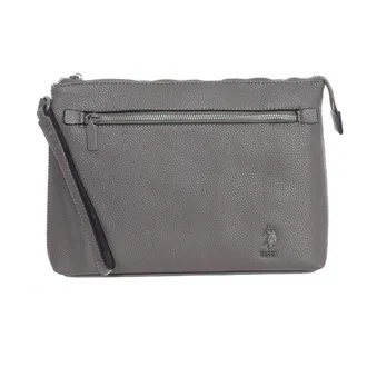 U.S.Polo Association Stilvolle Handtasche mit mehreren F&auml;chern - - Bags - Damen - Grau - ONE SIZE