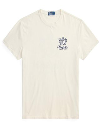 Ralph Lauren T-Shirt mit beidseitigem Beach-Club Print, Classic Fit in