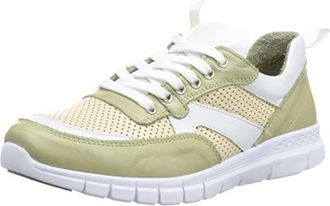 Andrea Conti Femme 1703600 Basket, Kaki Blanc crème, 42 EU