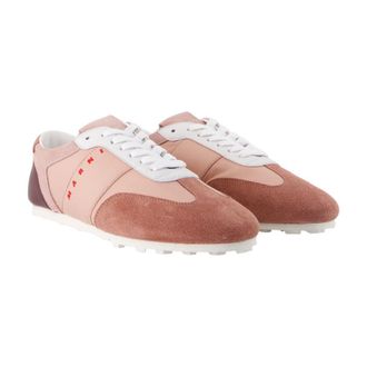 Marni Womens Multicolor Lambskin Leather Sneaker Pink
