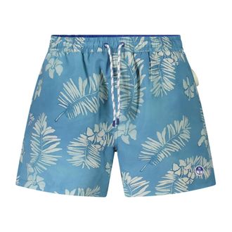 North Sails Homme, Maillots de bain, Bleu, Taille: M Short de bain imprim&eacute; Peachskin
