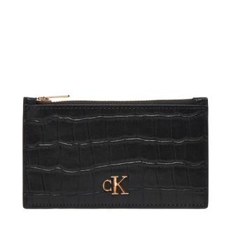 Calvin Klein Kreditkartenetui Calvin Klein Ck Croc 6 Cc Cardcase LV04F1094G Schwarz