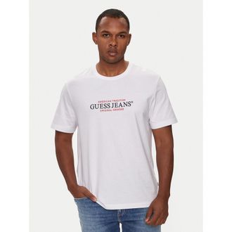 Guess T-Shirt M4YI42 K8FQ4 Wei&szlig; Regular Fit