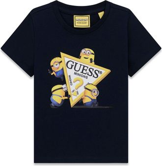 Guess T-Shirt N6YI28 K6652 Dunkelblau Regular Fit