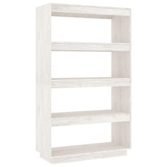 Generic Massivholz Kiefer B&uuml;cherregal, Regal, Standregal, Aktenregal, B&uuml;roregal, Raumtrenner Aufbewahrung f&uuml;r Wohnzimmer(Nat&uuml;rlich 40x35x71cm) (Wei&szlig; 20)