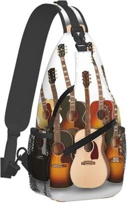 Generic Sacoche Port&eacute; &eacute;paule Guitare Antivol Sacs &agrave; Bandouli&egrave;re Mode Sac DEpaule pour Cyclisme Randonn&eacute;e Camping