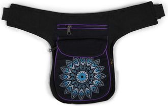 Kunst und Magie Bauchtasche Mandala-Print, Farbe:Black/Schwarz