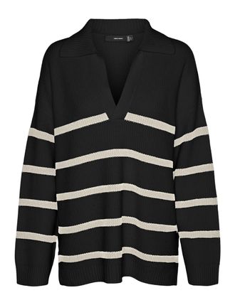 Vero Moda Vmluna Ls V-Neck Long Pullover Ga Boo
