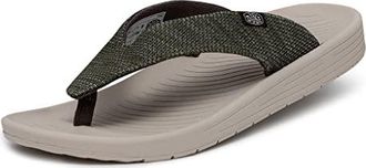 HeyDude Homme Milo Flip Flops, Sauge, 41 EU