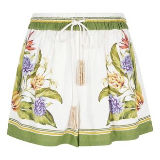 Farm Rio Farm Rio, Femme, Shorts, Multicolore, Taille: 40 FR Tropical Scarf Shorts