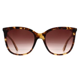 Calvin Klein Cat Eye Damen Dunkel Schildpatt Dunkelbraun Gradient CK23500S