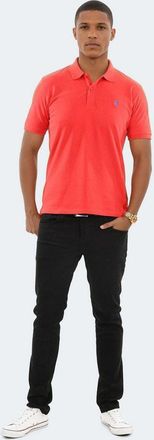 U.S.Polo Association Poloshirt Poloshirt USArrchie - Herren Classic Fit kurzarm mit Logo-Stickerei Mit Flachstrick-Kragen, Knopfleiste und elastischer Baumwollmischung