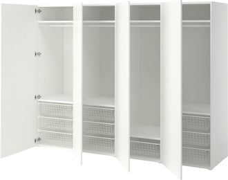 IKEA PLATSA Kleiderschrank mit 4 T&uuml;ren