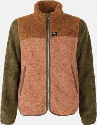 Danef&aelig; Fleecejacke Danebirk Damen Beige Braun Oliv Gr&uuml;n