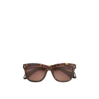 Moncler Moncler Bronzz Rectangular Sunglasses, Unisex, Brown, Size: 52