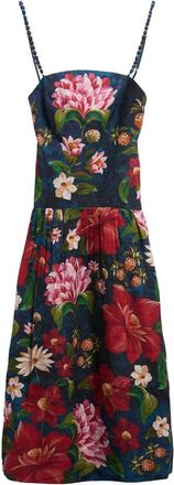 Barbour Femme, Robes, Multicolore, Taille: 36 FR Wild Flower Midi Dress