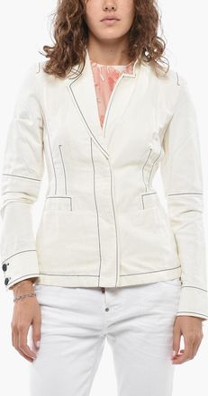 Stella McCartney Blazer KASEY aus Leinen-Mix mit sichtbaren N&auml;hten Stella McCartney