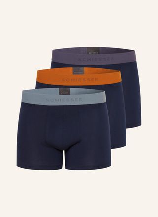 Schiesser 3er-Pack Boxershorts 95/5 blau