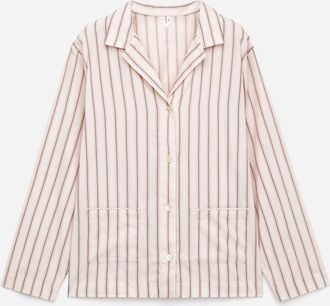 Arket Hemd Aus Baumwollsatin -Wei&szlig;