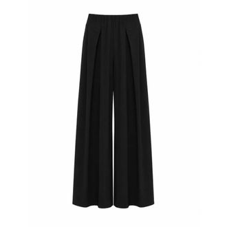 High Femme, Pantalons, Noir, Taille: 50 FR Diminish Wide Pantalons