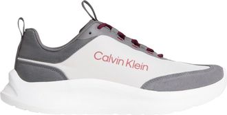 Calvin Klein Herren Light Eva Runner Hm0hm02241 Low Top, RED (Granite Gray/Rhubarb), 40 EU