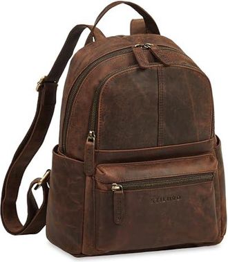 STILORD Berry Sac a Dos Cuir Femme Petit Vintage Sac a Main Femme Cuir V&eacute;ritable Sac a Dos Antivol Sac a dos &Eacute;tanche Porte &agrave; l&Eacute;paule Loisirs pour DIN A5 13 Po