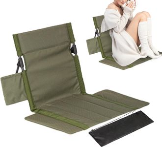 Generic St&uuml;hle im Freien - Wasserdicht Und Tragbar Mit Seitentasche | Tragbarer Campingstuhl F&uuml;r Den Boden | F&uuml;r Outdoor, Wandern, Picknick, Reisen, Garten, T