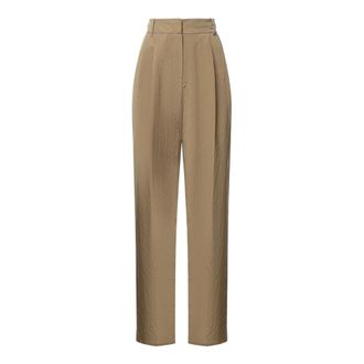 Magda Butrym Pantalon droit - Femme - Pantalons - Beige - Taille: 34 FR