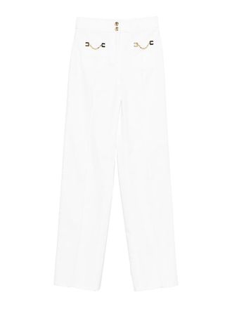 Elisabetta Franchi Jean Droit - Blanc