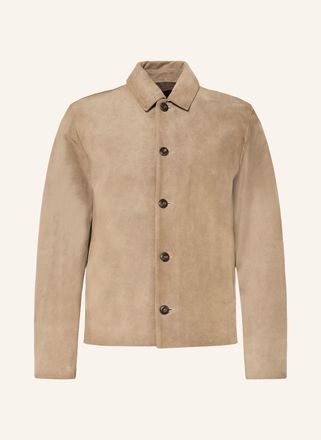 Fay Lederjacke beige