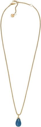 Skagen Damenkette Sea Glass Glas Anh&auml;nger blau, SKJ1631710