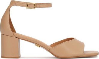 Kazar Femme, Chaussures, Beige, Taille: 41 EU Sandales en cuir avec bride et petit talon