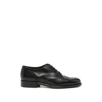 Corneliani Schn&uuml;rschuhe mit Brogue-Details - - Shoes - Herren - Schwarzk - 42 1/2 EU