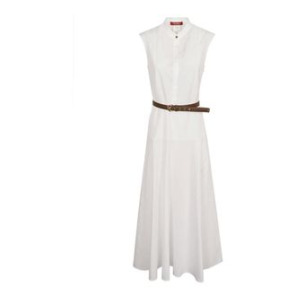 Max Mara Femme, Robes, Blanc, Taille: 38 FR Gesto Maxi Dress
