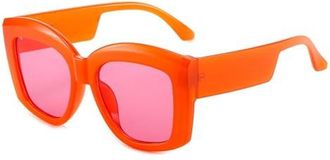 Generic Lunettes De Soleil &Agrave; Monture Large For Hommes, Vacances, Femmes, Sports Plein Air(Orange)