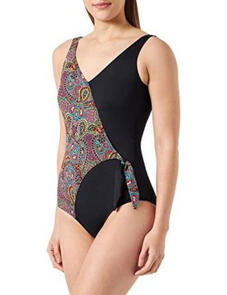 Haute Pression Femme T8088 Co1 Maillot de bain une pi ce, Multicolore, 40 Grande taille EU