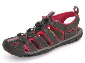 Keen Keen Clearwater CNX Leather, Damen Aqua Schuhe, Mehrfarbig (Magnet/Sangria 1014370), 35 EU (2.5 UK)