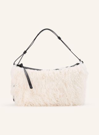 Marc Jacobs Schultertasche The Scene Large Aus Kunstfell beige