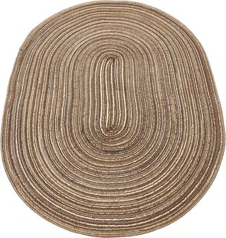 BESPORTBLE jojofuny Warmeschutz Tischset aus Baumwollgarn rutschfeste Verschlei&szlig;feste Platzmatte in Korbgeflecht Optik Oval Hitzebest&auml;ndige Wiederverwendbare Unt