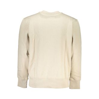 Calvin Klein Logo-Embroidered Cotton Sweatshirt - Beige