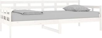 vidaXL Tagesbett Wei&szlig; Massivholz Kiefer 90x200 cm Vidaxl