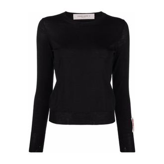 Golden Goose Regular Knit Crew Neck Light Wool Merino - - Knitwear - Damen - Schwarzk - S
