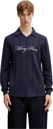 Filling Pieces Fu&szlig;balltrikot - - Knitwear - Herren - Blau - XL