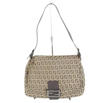 Fendi Pre-owned Zucchino Schultertasche - - Pre-owned - Damen - Beige - ONE SIZE