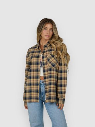 Salty Crew Shore Break Flannel Hemd khaki