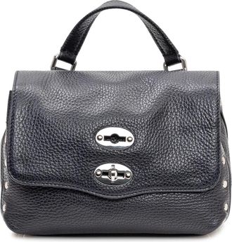 Zanellato Femme, Sacs, Bleu, Taille: ONE Size Sac compact avec poign&eacute;e sur le dessus