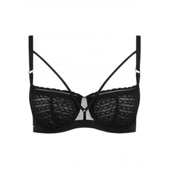Chantelle Femme, Sous-v&ecirc;tements, Noir, Taille: 105D FR Soutien-gorge balconnet demi-bonnet Monogram