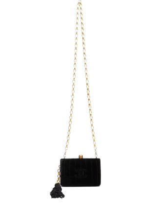 Chanel sac porté épaule CC-Mark (1994-1996) - Noir