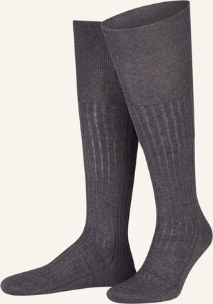 Falke Kniestr&uuml;mpfe Luxury No.13 grau