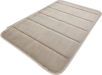 Generic Anti-Rutsch-Matte aus Korallensamt for Badezimmer, schnelle Wasseraufnahme, trockene Maschinenw&auml;sche, Toilette(Khaki Color,400MMx600MM)